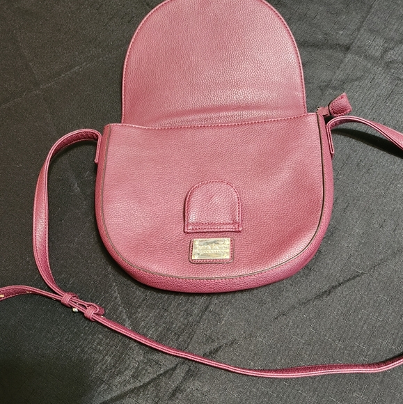 Jenna Kator | Bags | Jenna Kator Raspberry Crossbody Satchel Bag | Poshmark